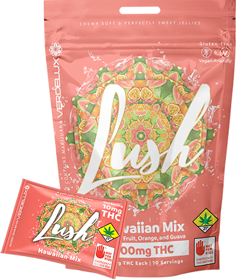 Lush Hawaiian Mix Vegan Gummies Edible Made In Washington State