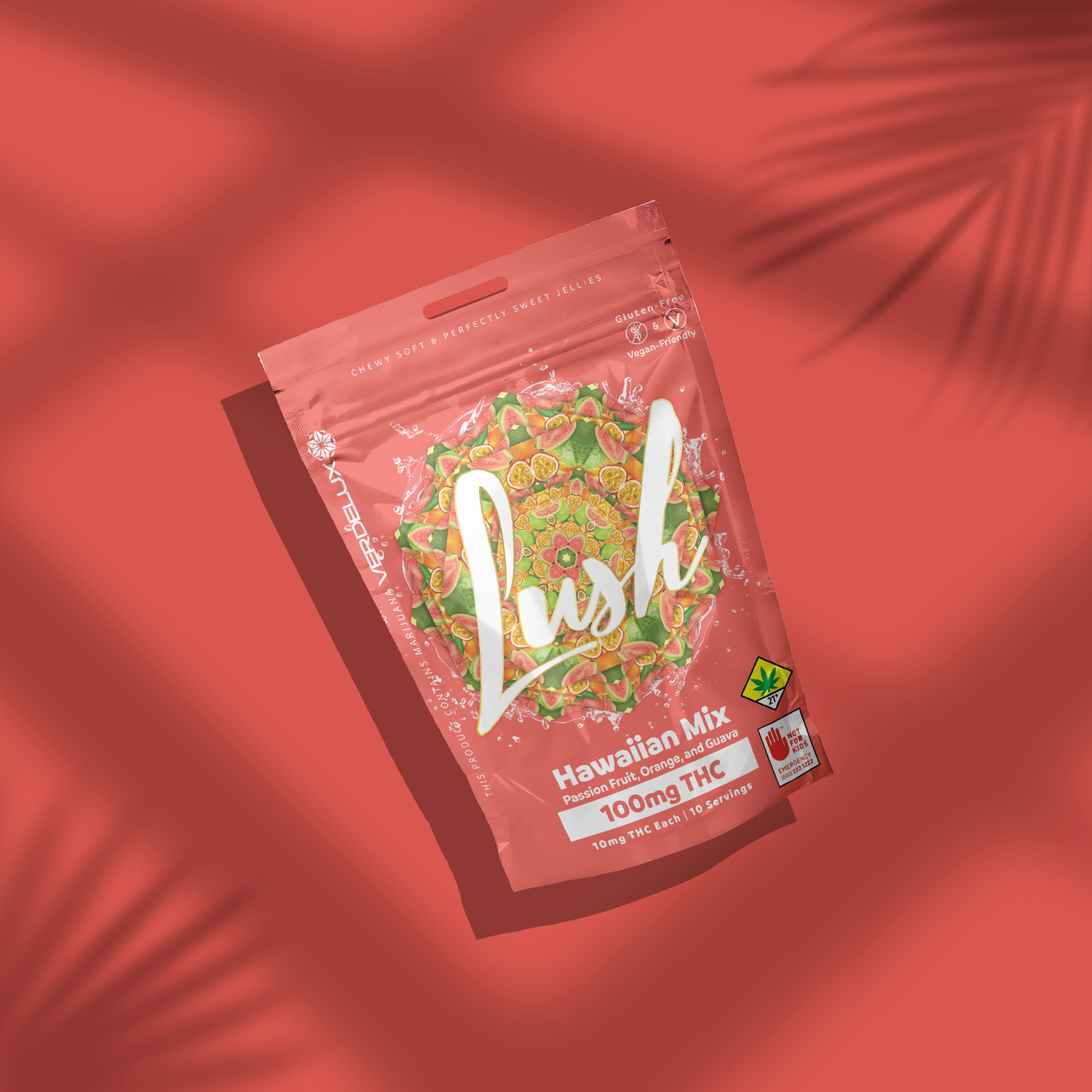 Lush Hawaiian Mix Vegan Gummies Edible Made In Washington State