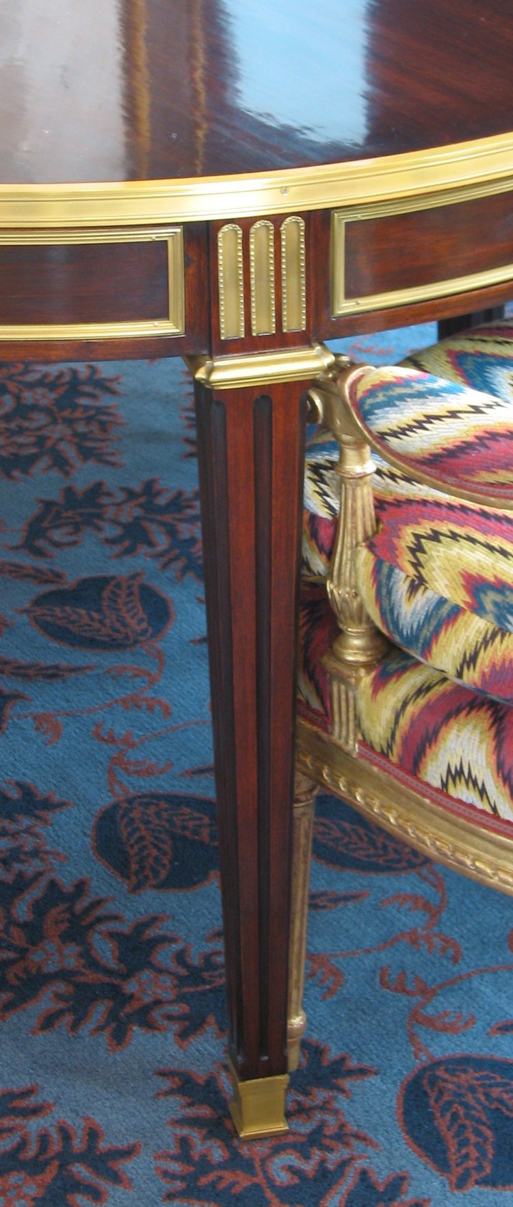 Louis XVI Style Dining Table — FREDERICK P. VICTORIA & SON, Inc.