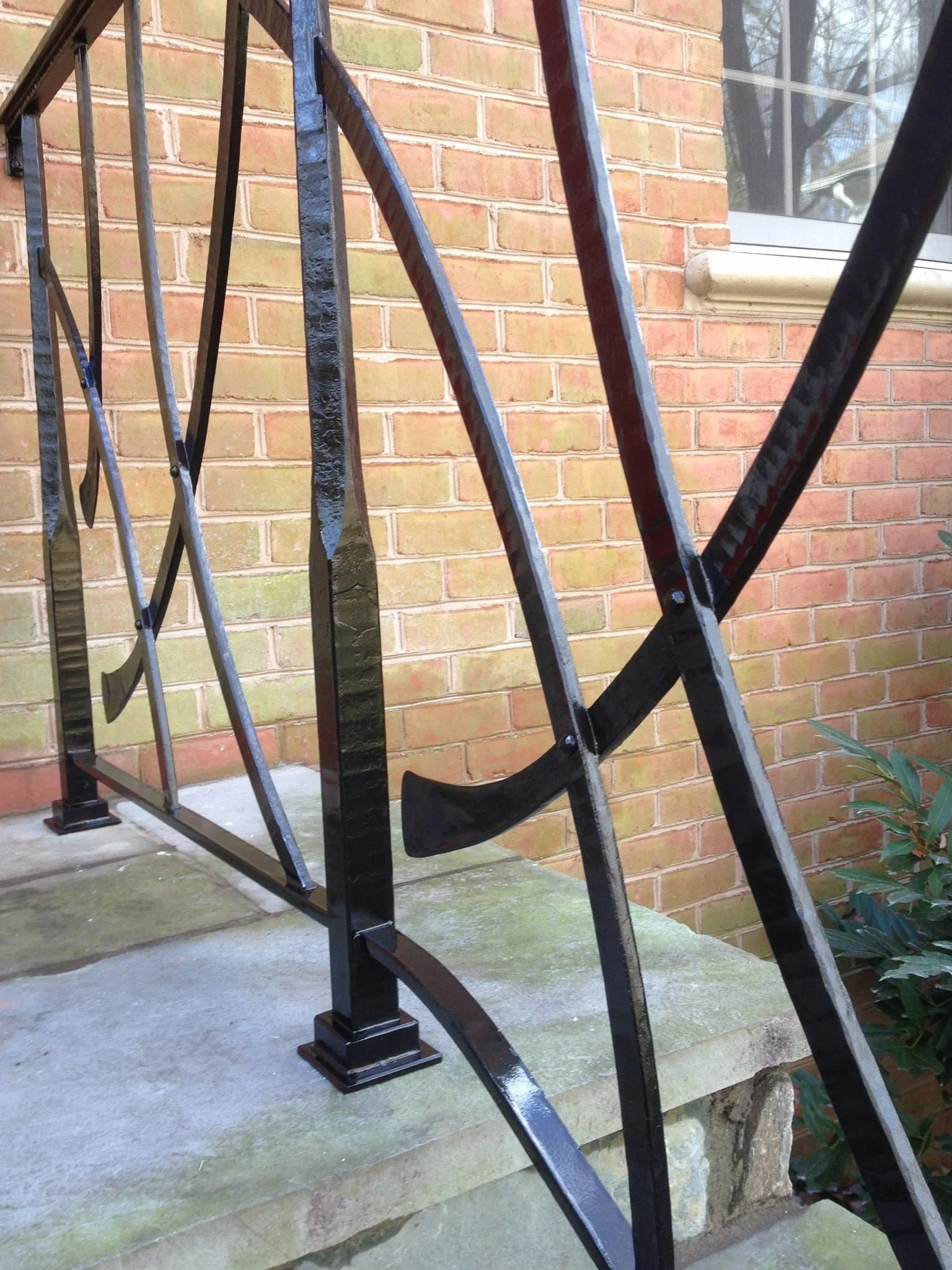 Custom front porch stair railing — Phoenix Handcraft