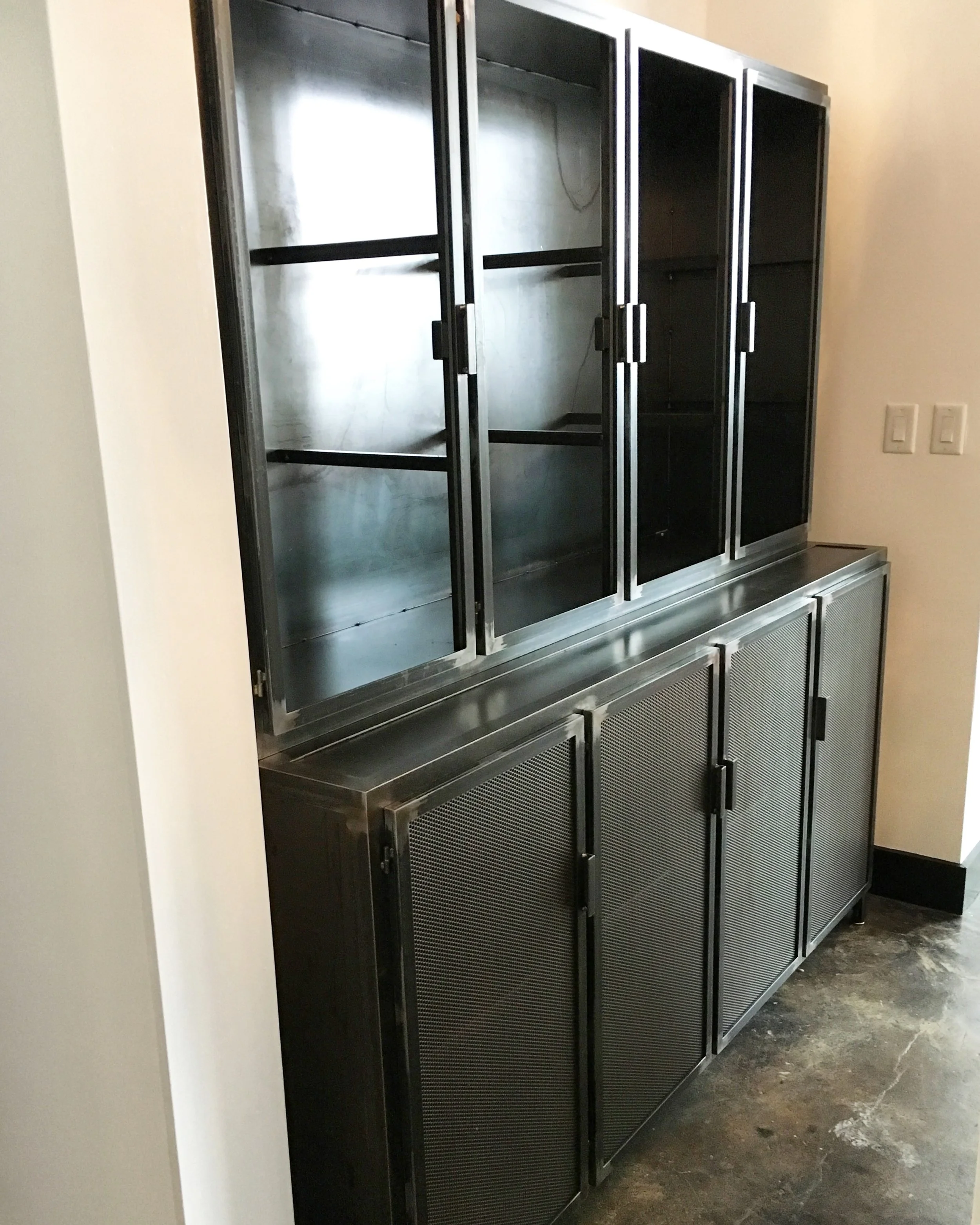 Custom Steel Butler's Pantry — Phoenix Handcraft