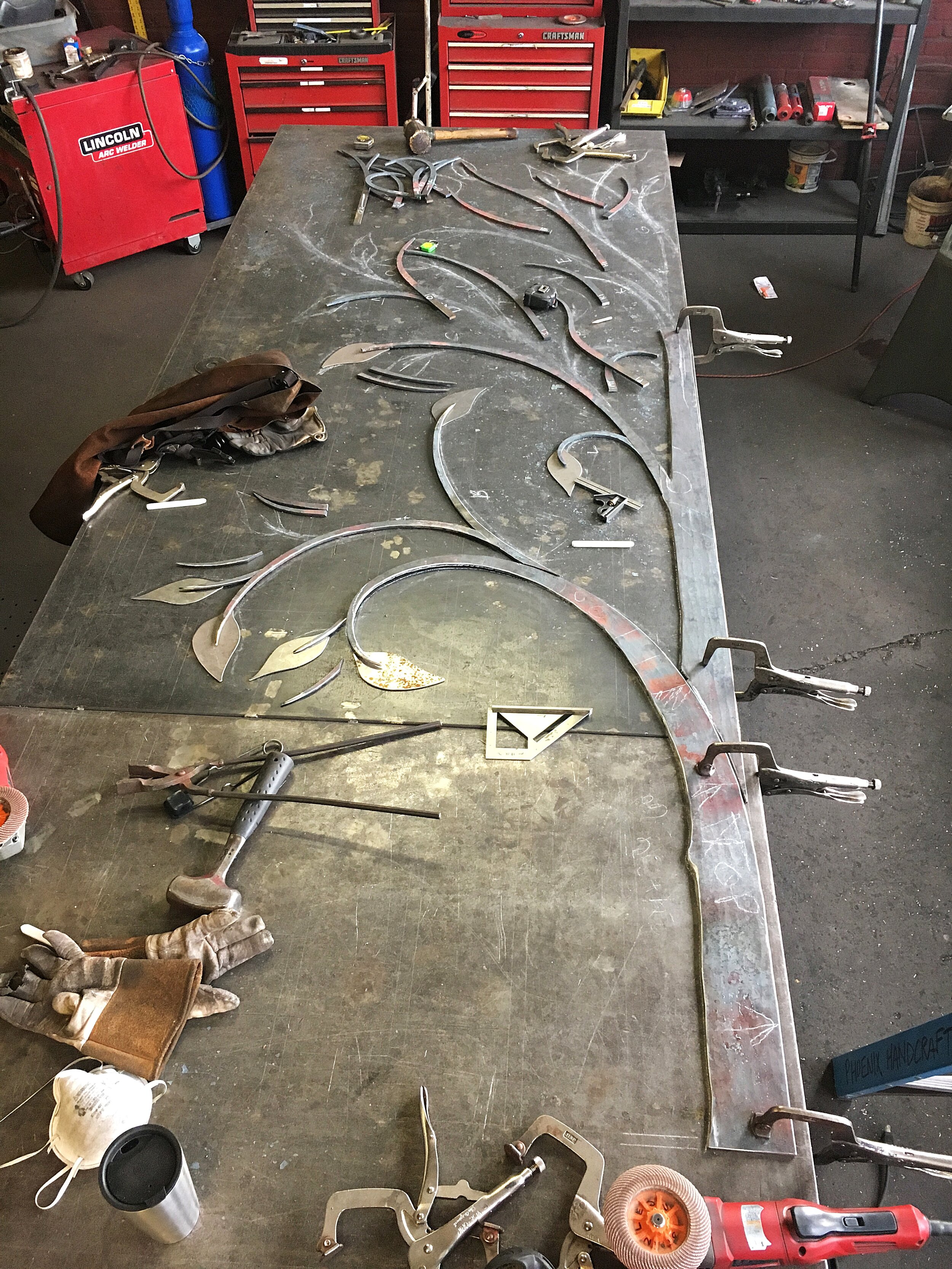 Custom Iron Tree Gate — Phoenix Handcraft