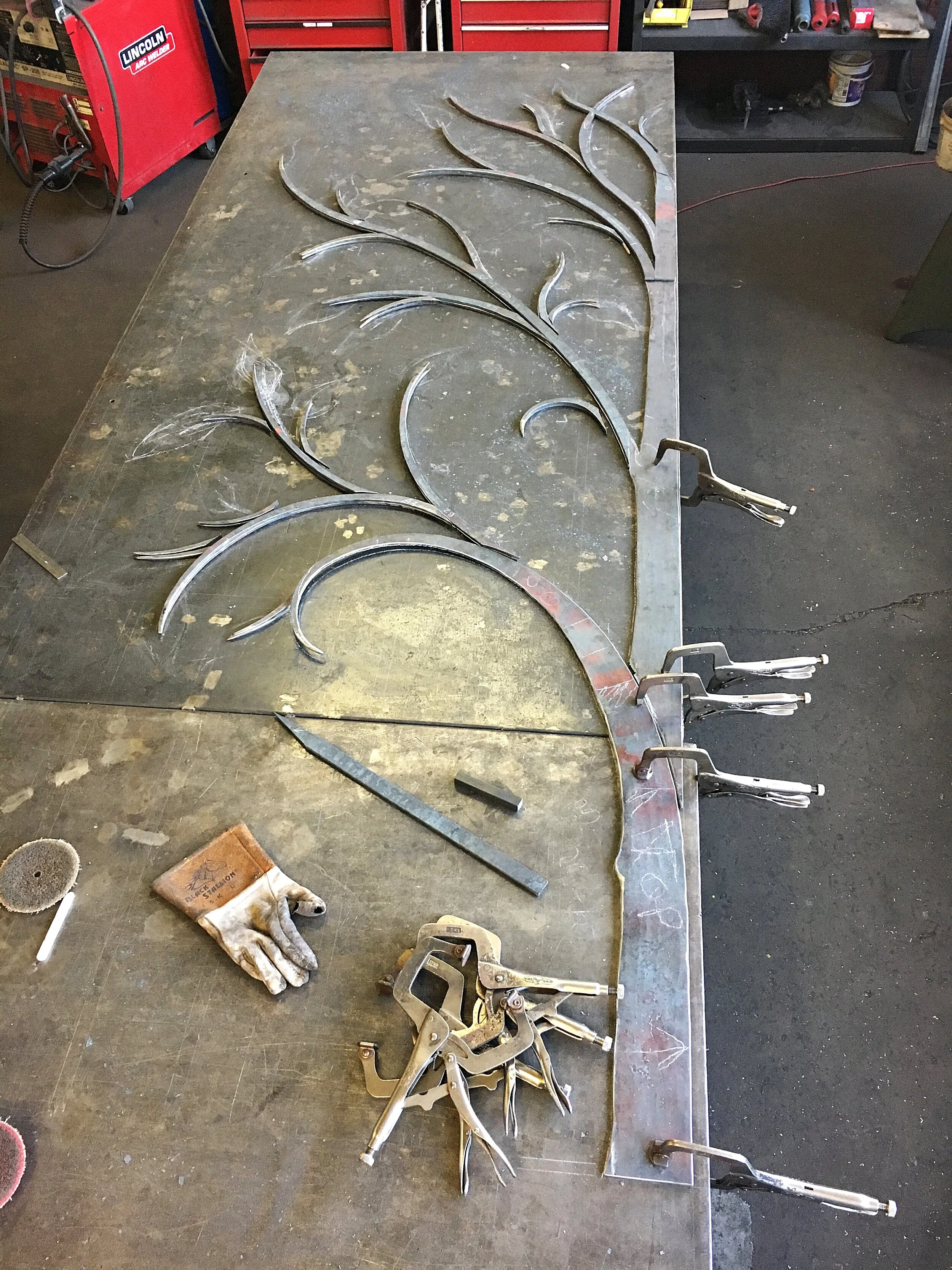 Custom Iron Tree Gate — Phoenix Handcraft