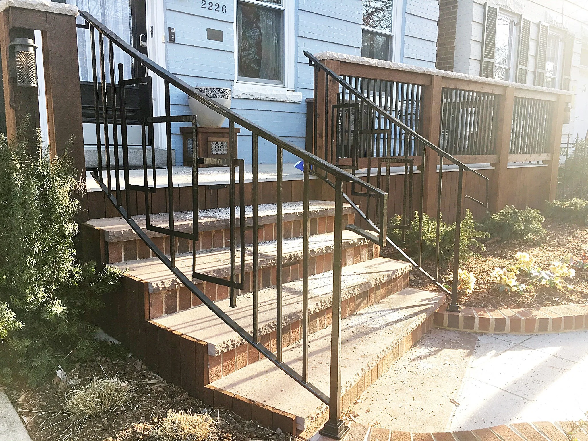 A few hand-forged custom railings — Phoenix Handcraft