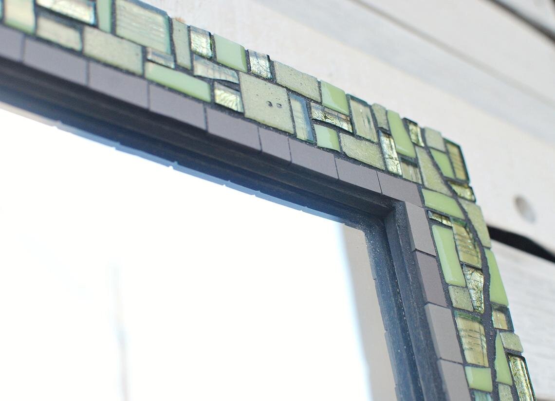 Large Custom Mosaic Mirror — Phoenix Handcraft