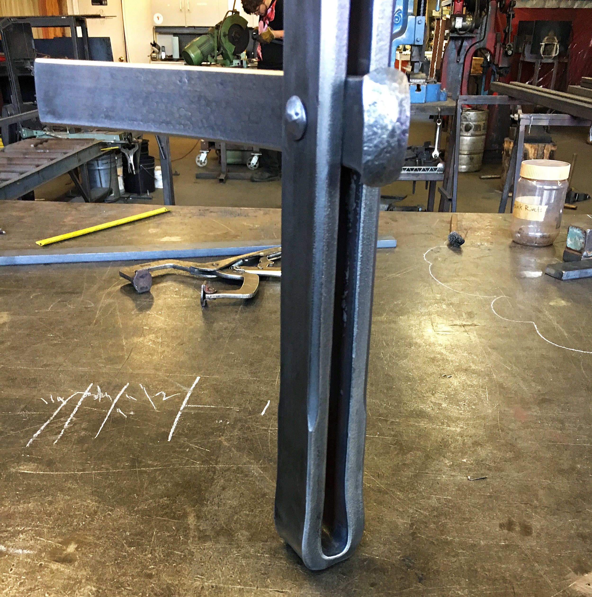 Custom Steel and Wood Dining Set — Phoenix Handcraft