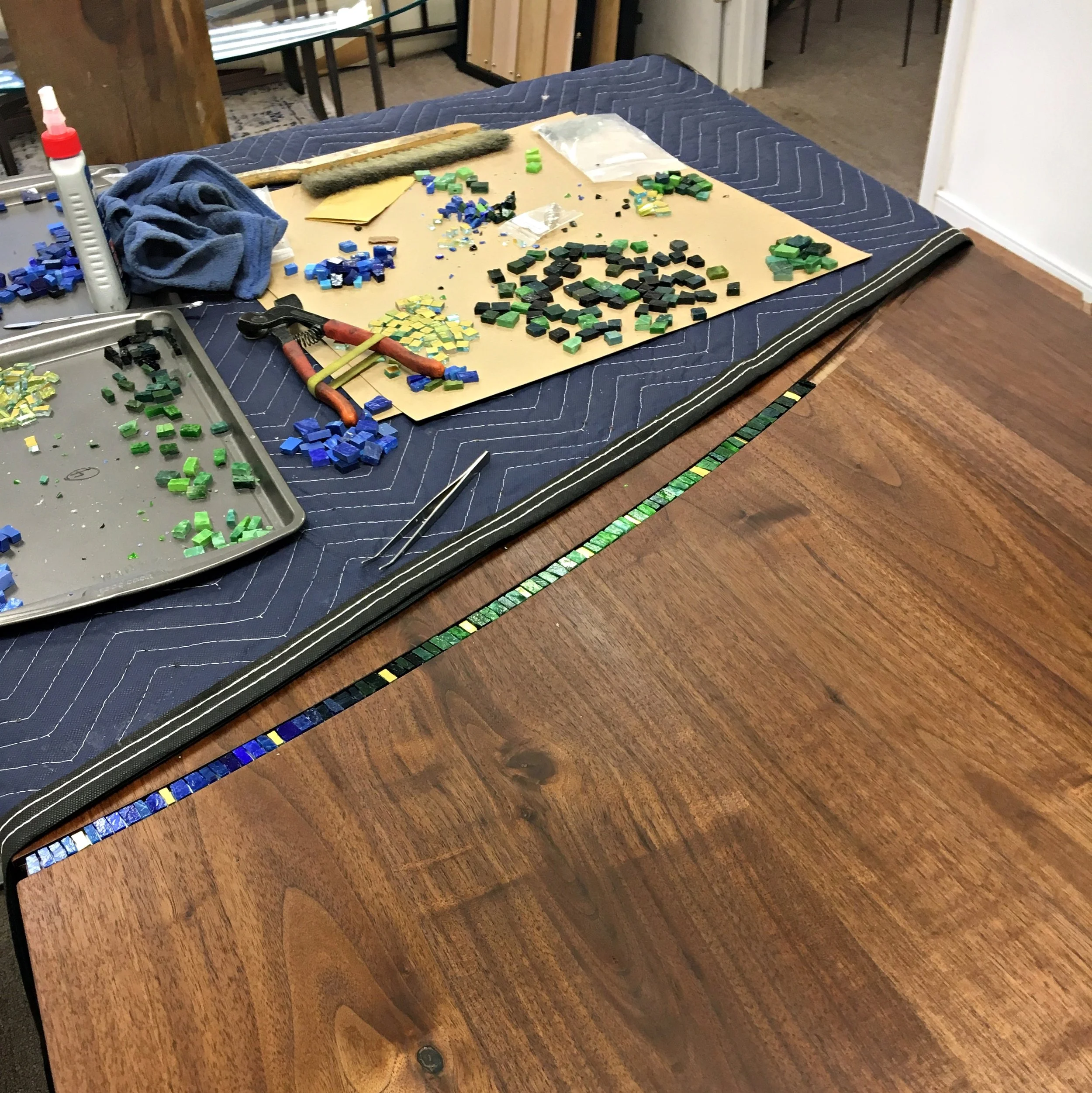 Custom Steel and Wood Dining Set — Phoenix Handcraft