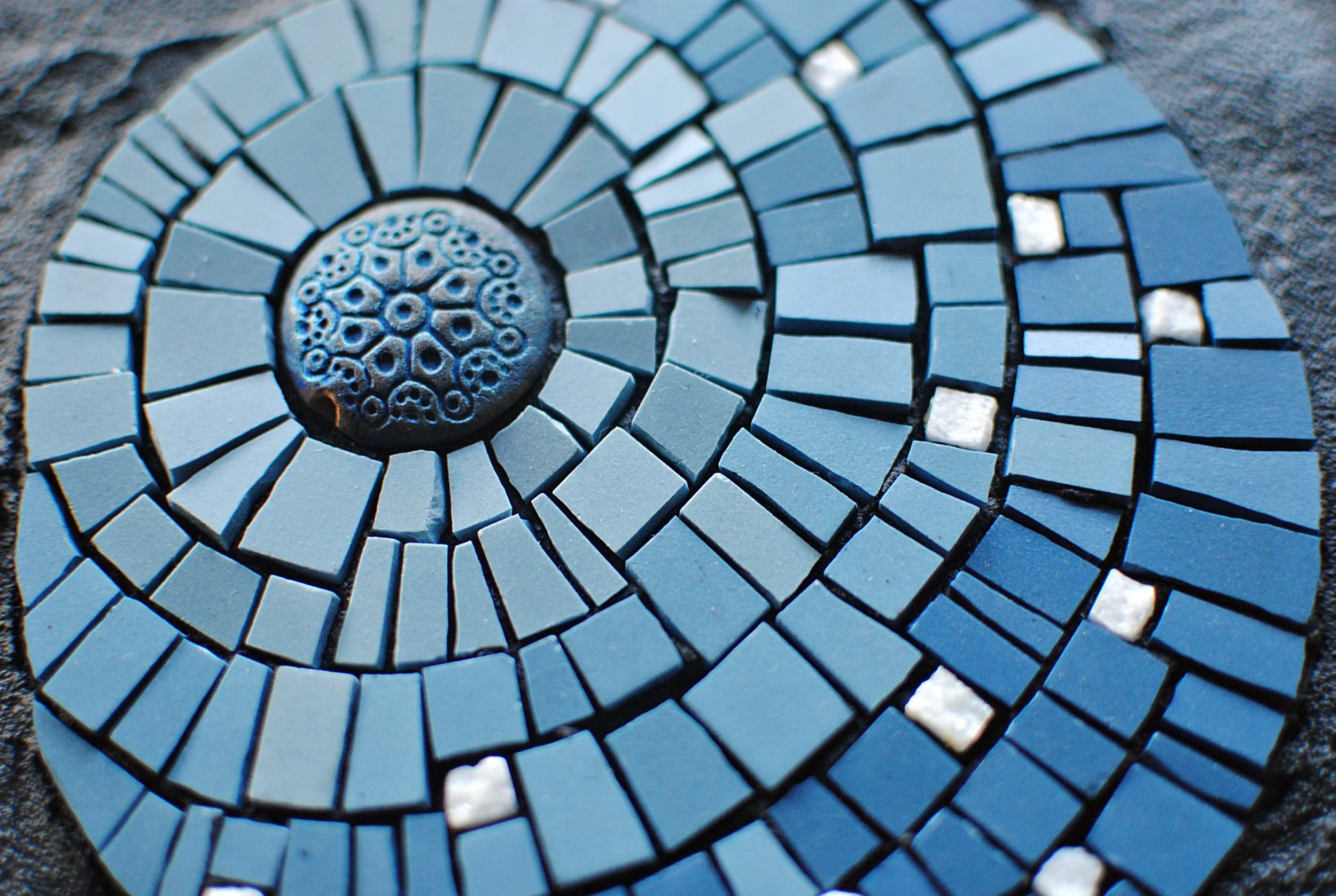 "New Moon" mosaic wall art — Phoenix Handcraft