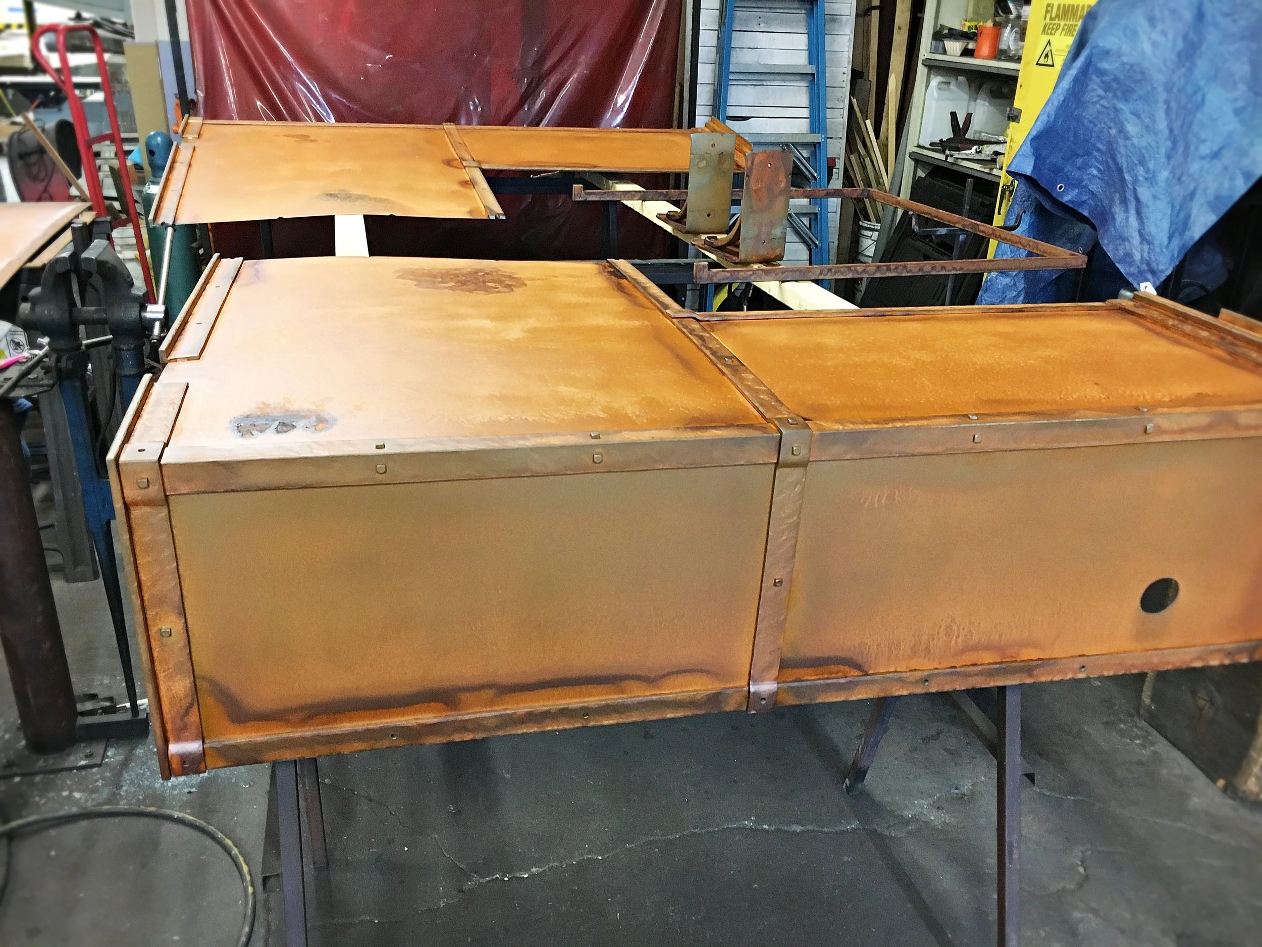 Custom Modern Fireplace Surround and Mantle — Phoenix Handcraft