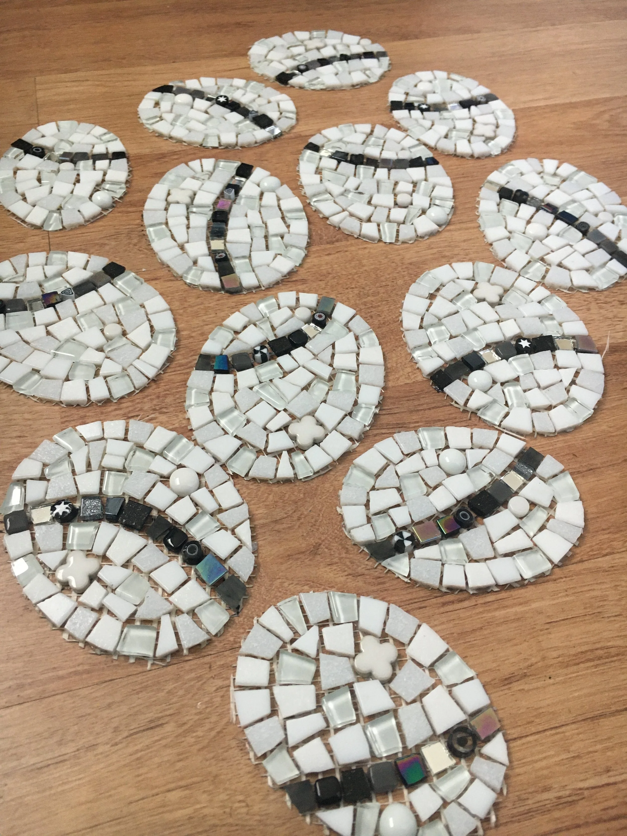 Forged Interior Railing with Mosaic Inlay — Phoenix Handcraft