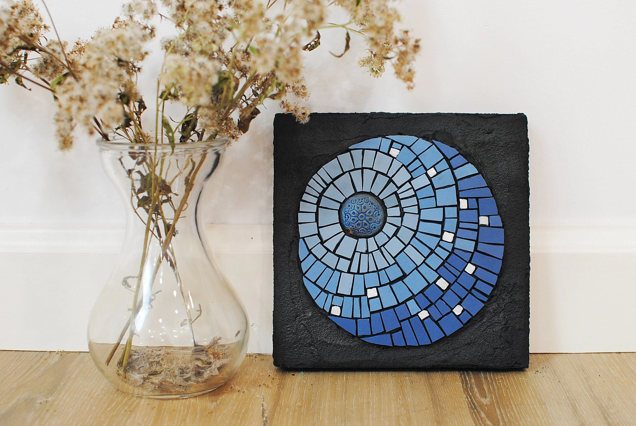 "New Moon" mosaic wall art — Phoenix Handcraft