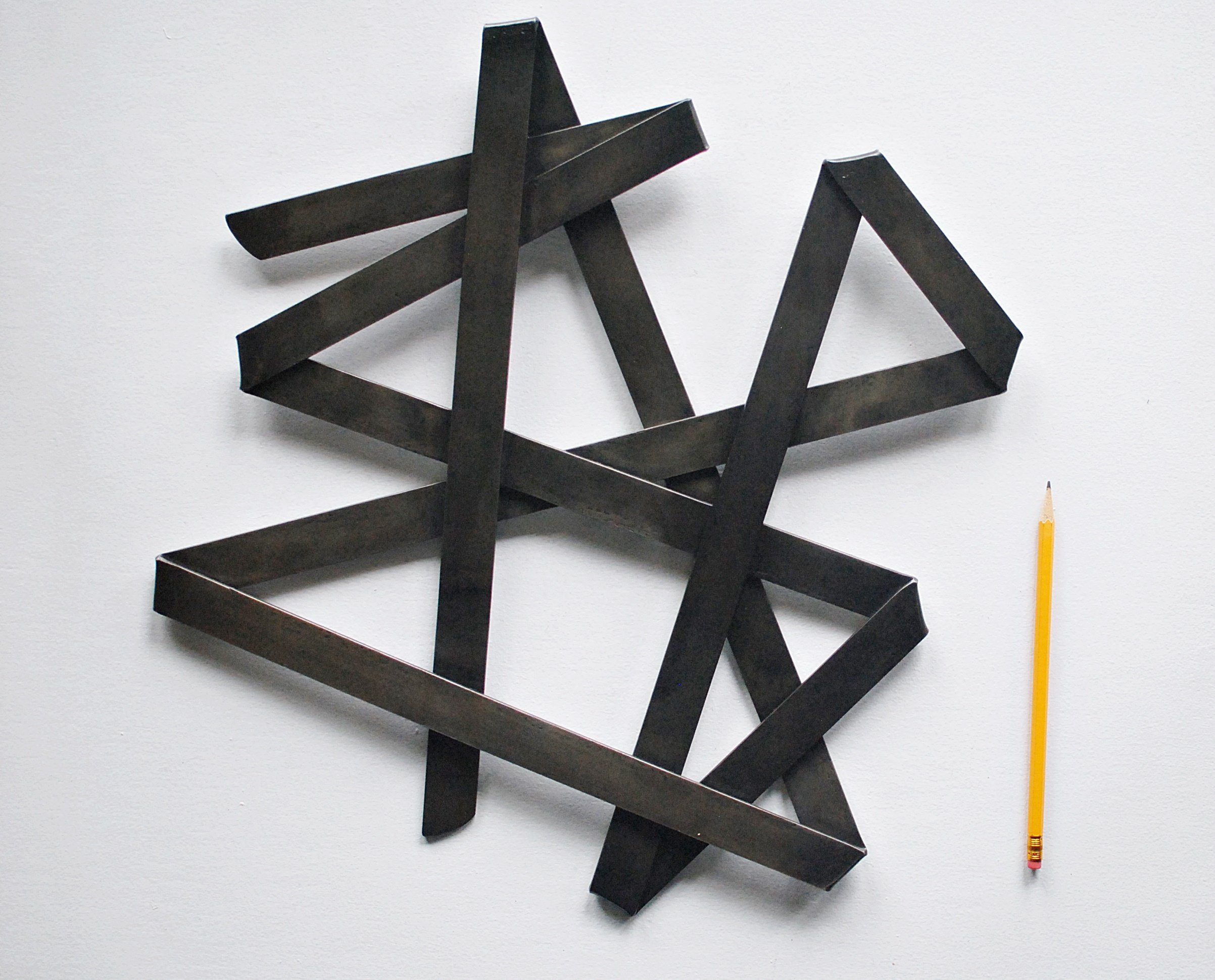 "Entangled #5" hand-forged steel wall sculpture — Phoenix Handcraft