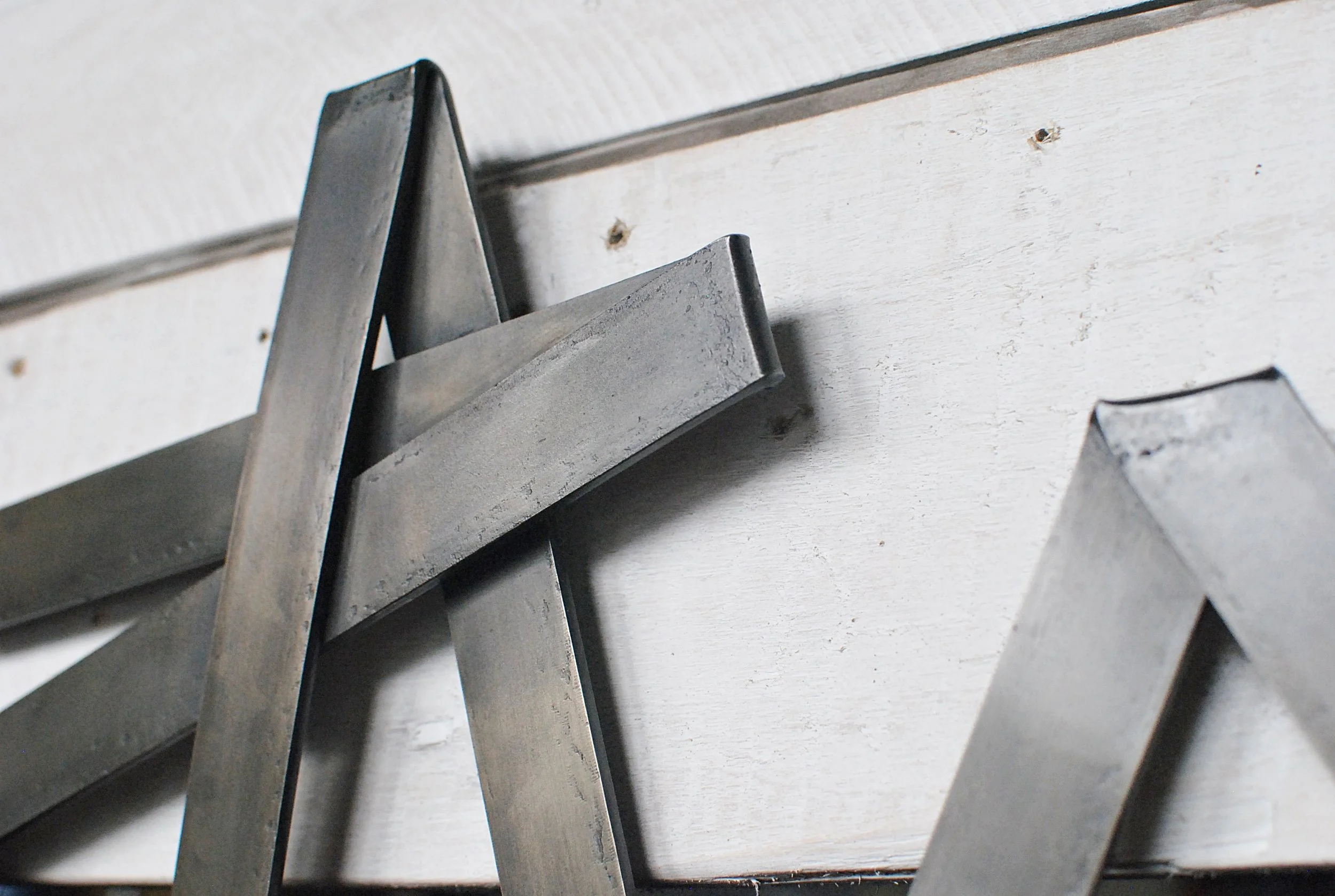 "Entangled #5" hand-forged steel wall sculpture — Phoenix Handcraft