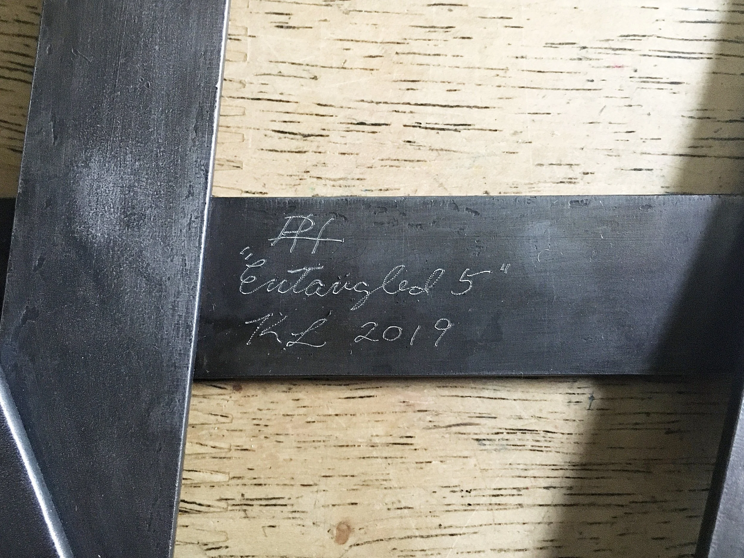 "Entangled #5" hand-forged steel wall sculpture — Phoenix Handcraft