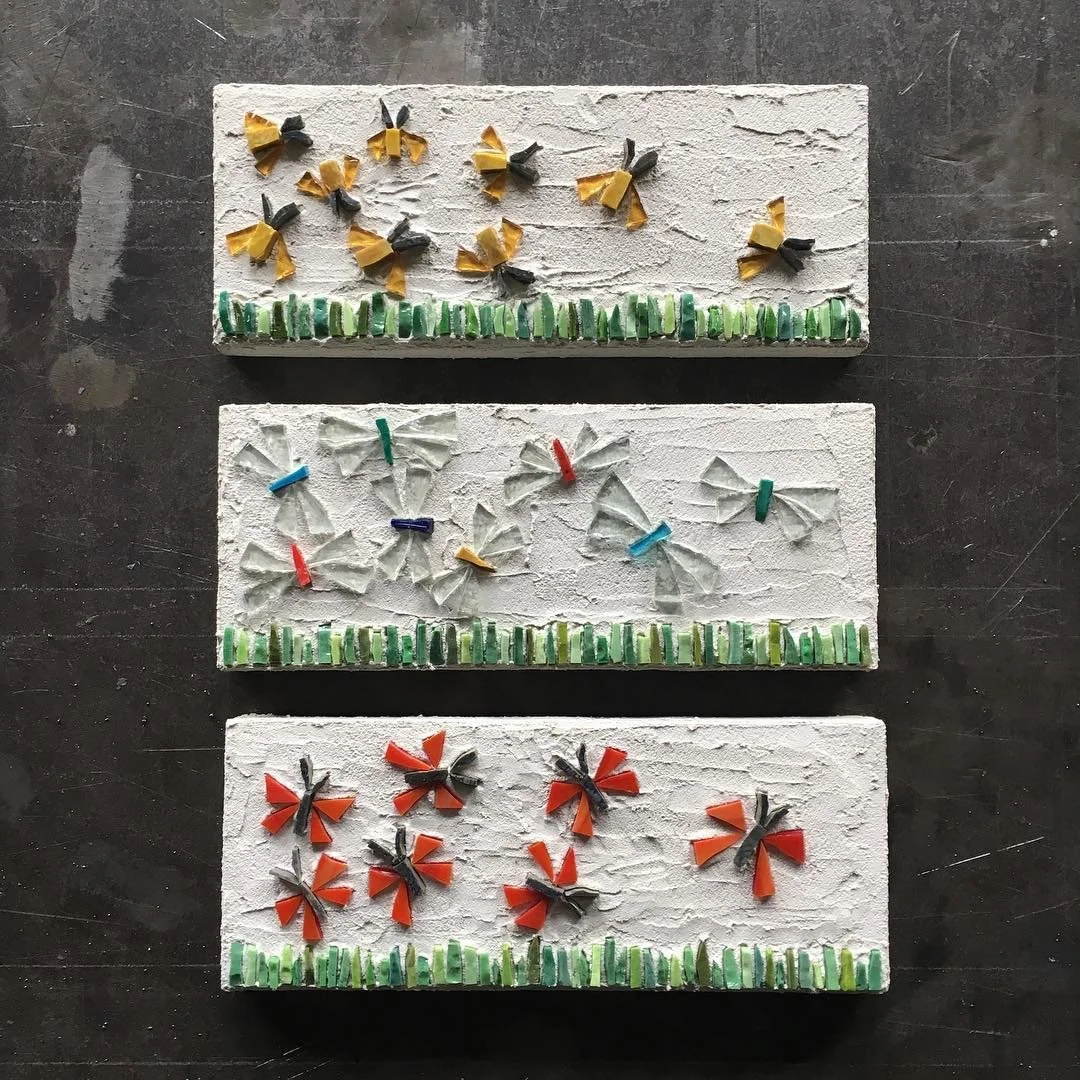 Endangered Insects mosaic wall art — Phoenix Handcraft