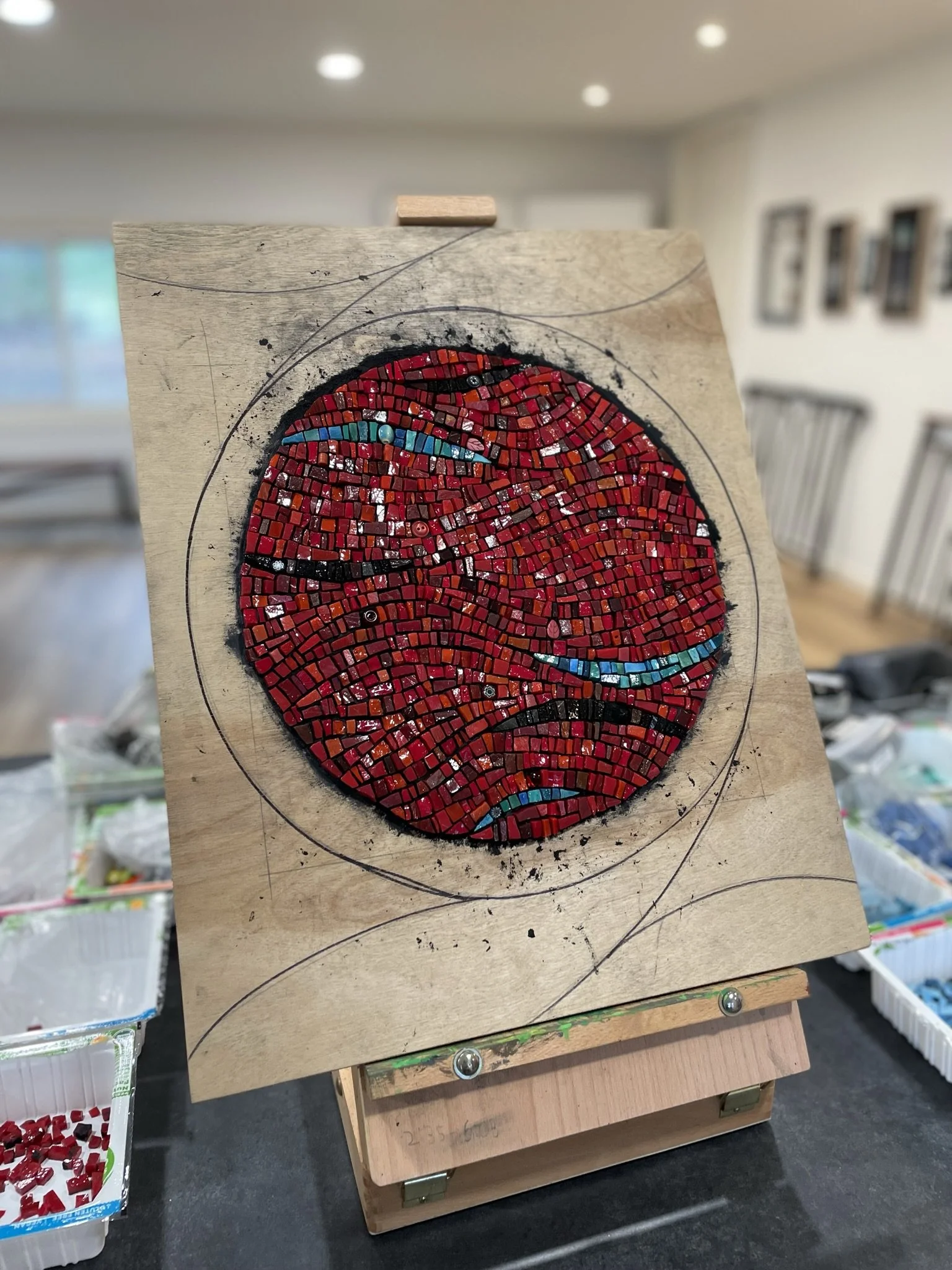 "The Wholeness of Happiness,” an abstract portrait in mosaic — Phoenix ...