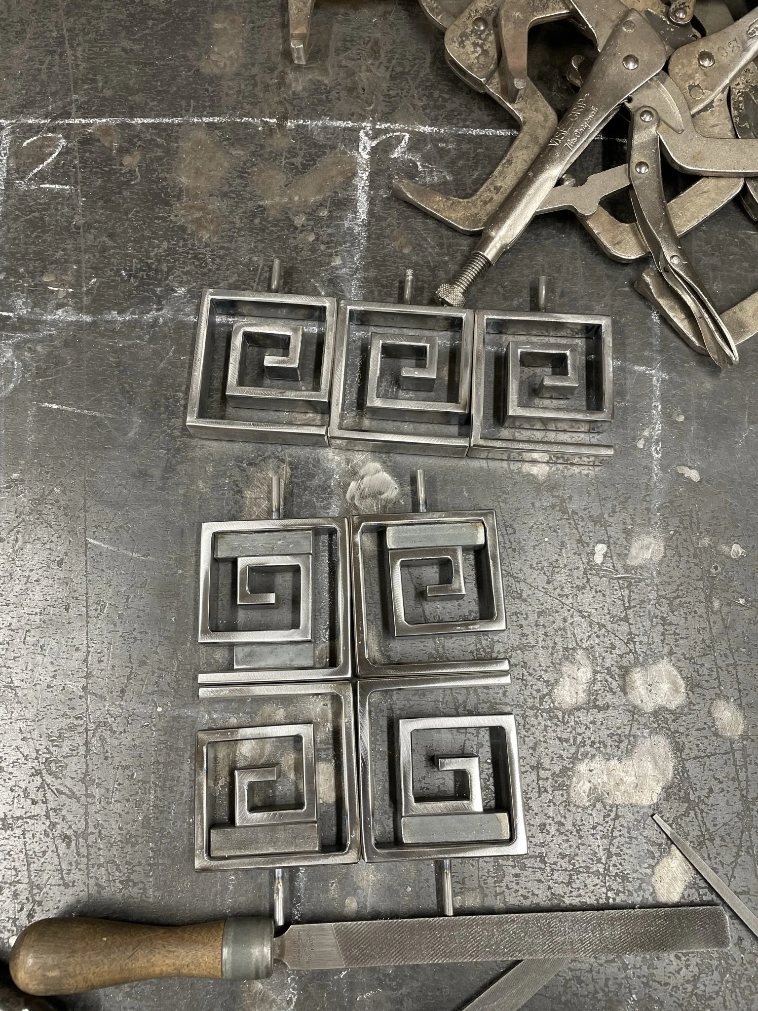 Greek Key Firepace Screens and Tools — Phoenix Handcraft