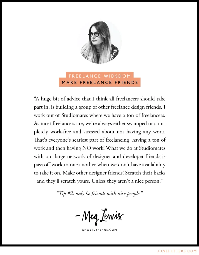 Freelance Wisdom: Meg Lewis of Ghostly Ferns — June Letters Studio