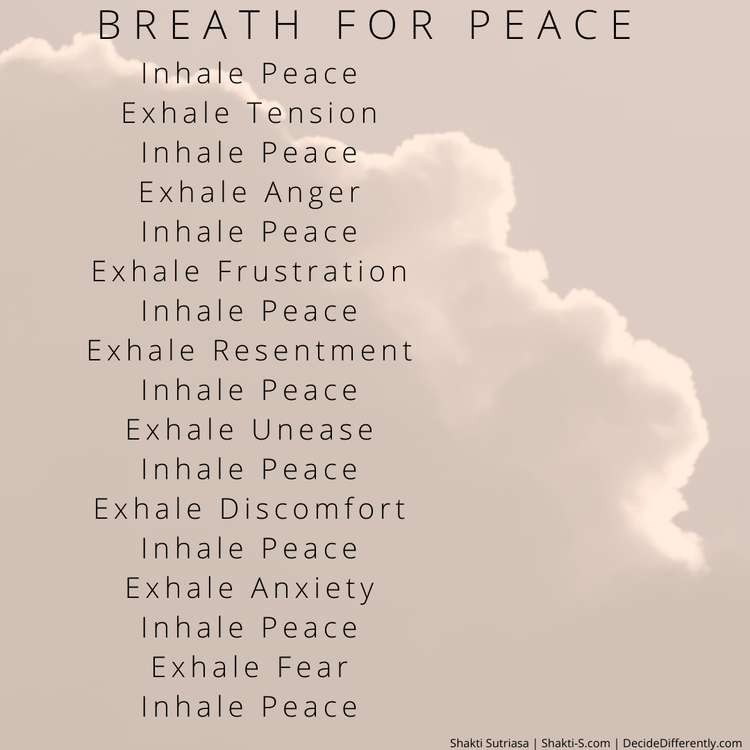 Prayer for Peace — Decide Differently - sacred psychology & life coaching