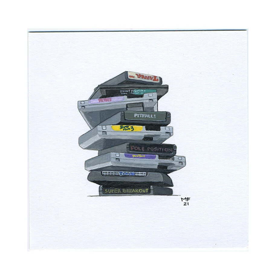 Stack Of Video Games