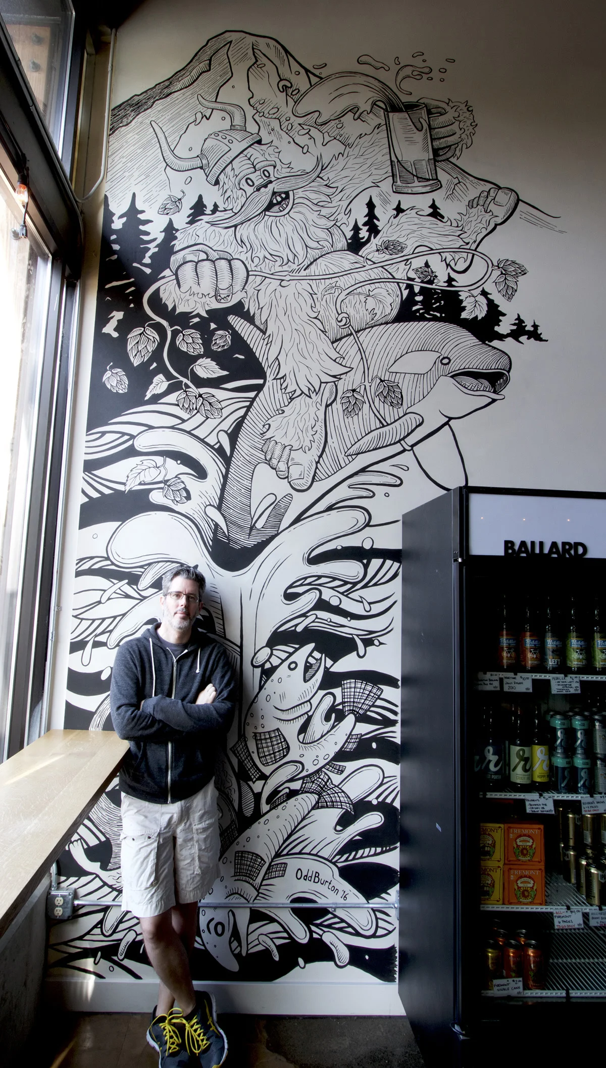 Painting the Ballard Beer Co. Mural — OddBurton