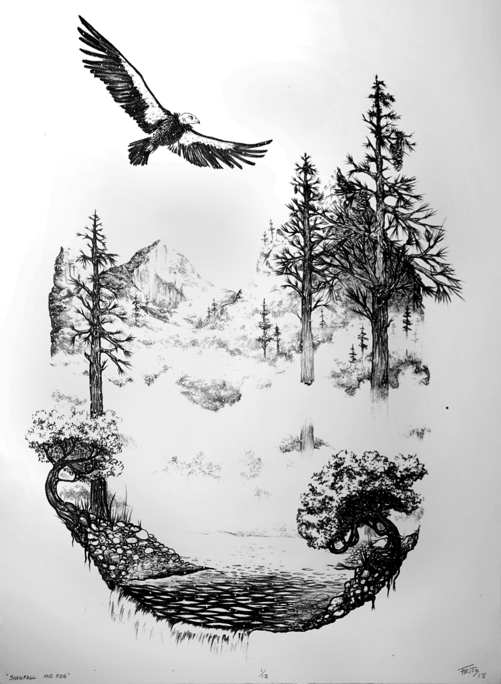 RACHEL FRITZ LITHOGRAPHY — Artists' Studio in the Foothills