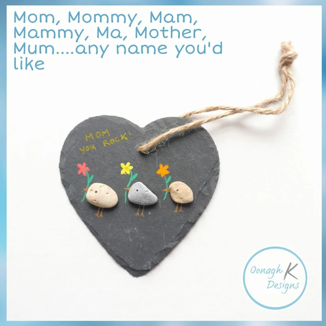 Slate Hearts — Oonagh K Designs Pebbleart