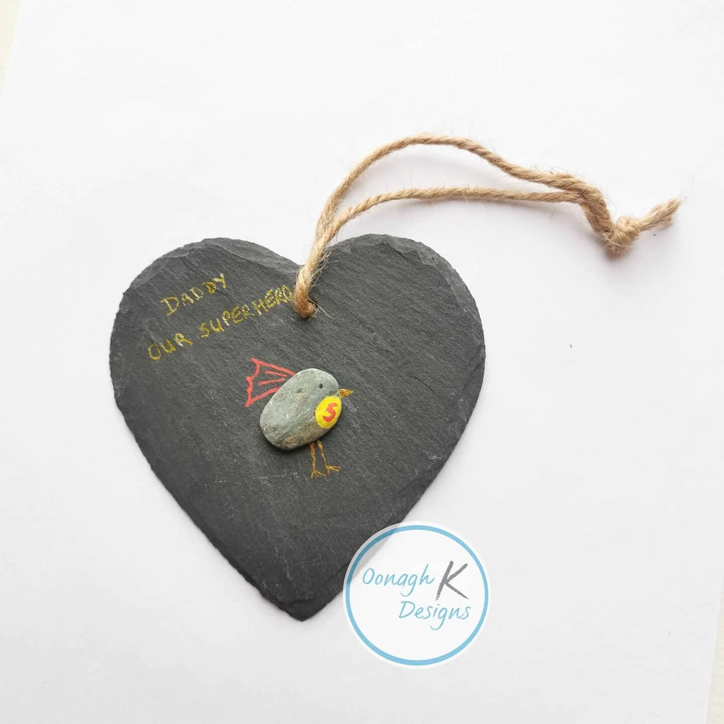 Slate Hearts — Oonagh K Designs Pebbleart