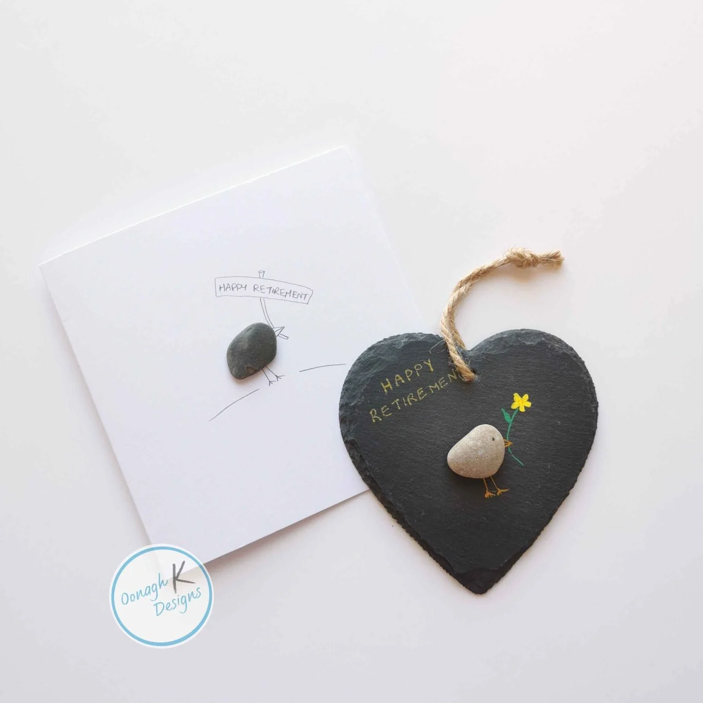 Slate Hearts — Oonagh K Designs Pebbleart