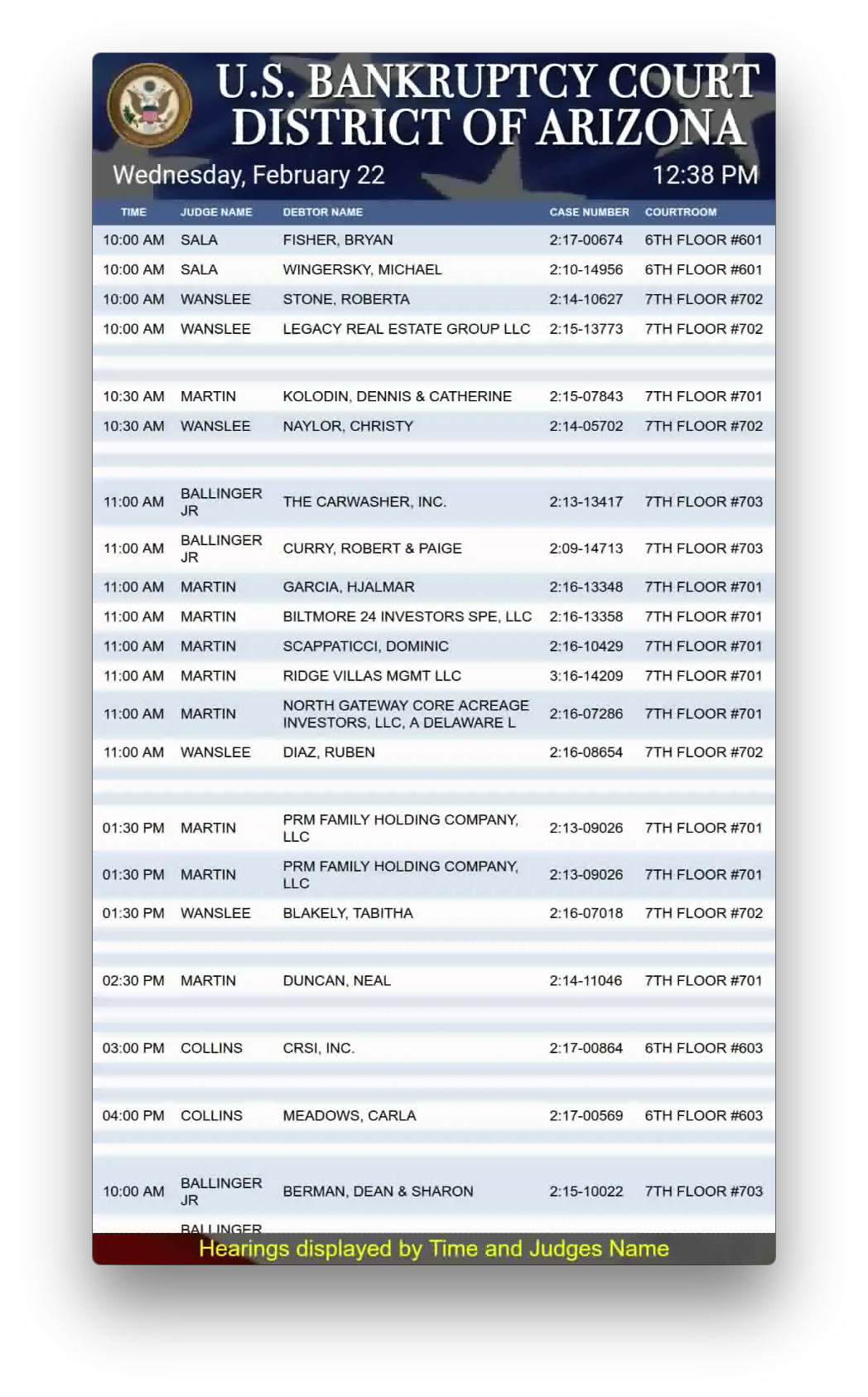 Electronic Dockets for Courthouses — AdGators
