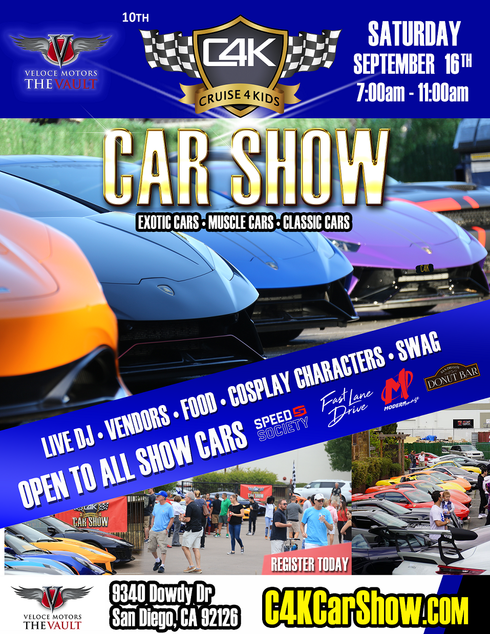 C4K Car Show — Cruise 4 Kids