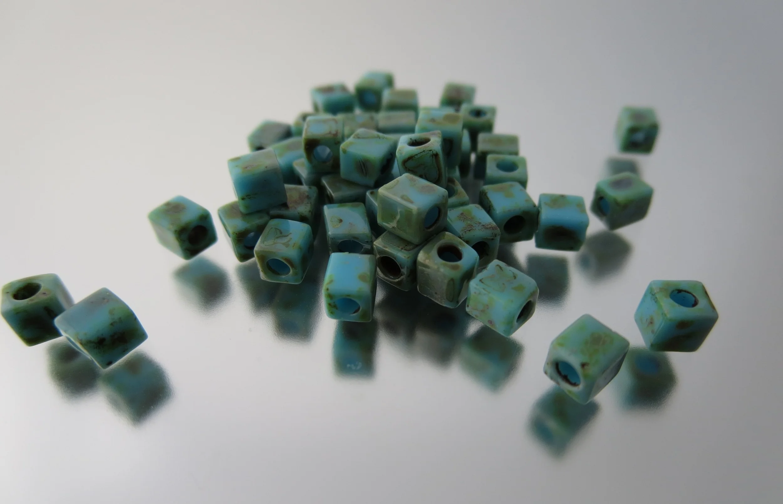 4mm Cube — The Buffalo Bead Gallery