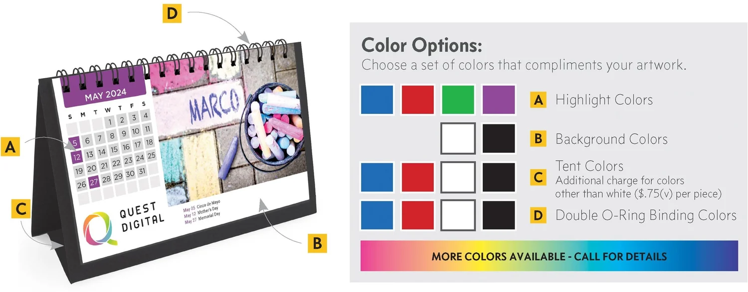 Flip Calendar with Image Personalization — Dateline Calendars