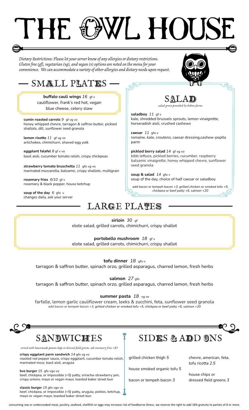 menu — The Owl House