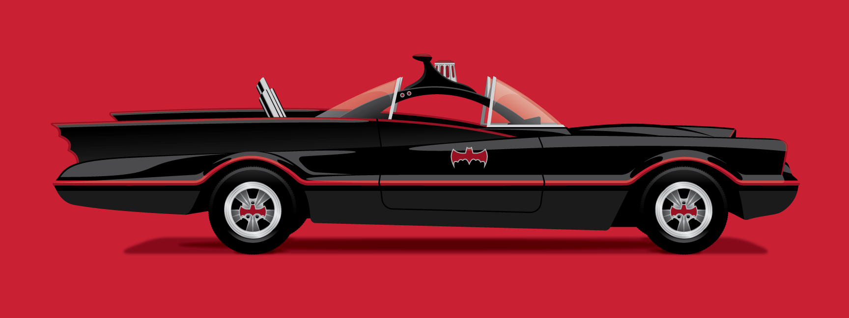 Original Batmobile Side View