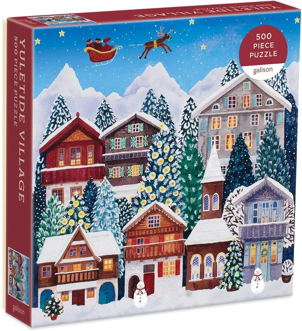 Yuletide Village 500 piece jigsaw puzzle — WHISTLESTOP BOOKSHOP Yuletide Village 500 piece jigsaw puzzle — WHISTLESTOP BOOKSHOP