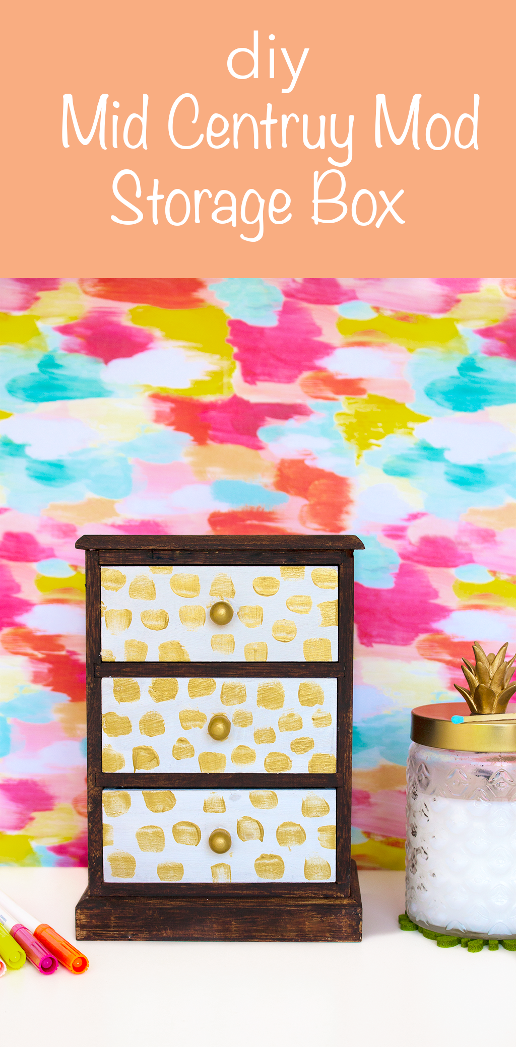 DIY Mid Century Modern Storage Box — A Charming Project