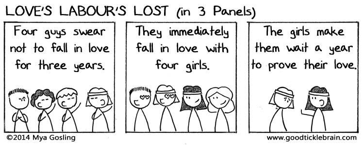 Three-Panel Plays, part 9 — Good Tickle Brain