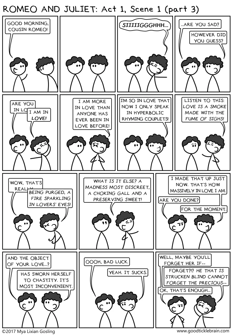 Romeo and Juliet: Act 1, Scene 1 (part 3) — Good Tickle Brain