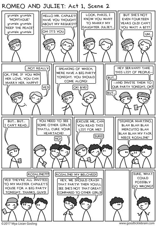 Romeo and Juliet: Act 1, Scene 2 — Good Tickle Brain