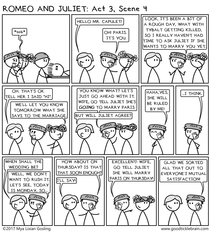 Romeo and Juliet: Act 3, Scene 4 — Good Tickle Brain