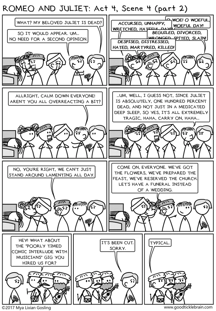 Romeo and Juliet: Act 4, Scene 4 (part 2) — Good Tickle Brain