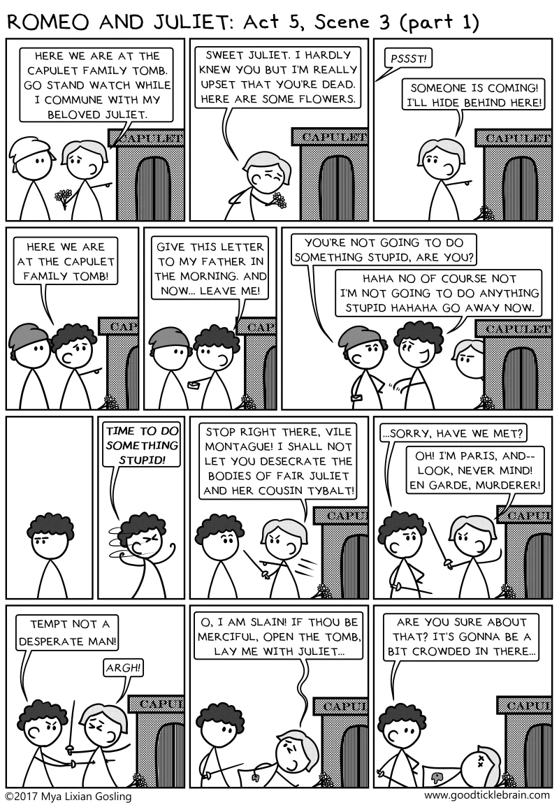 Romeo and Juliet: Act 5, Scene 3 (part 1) — Good Tickle Brain