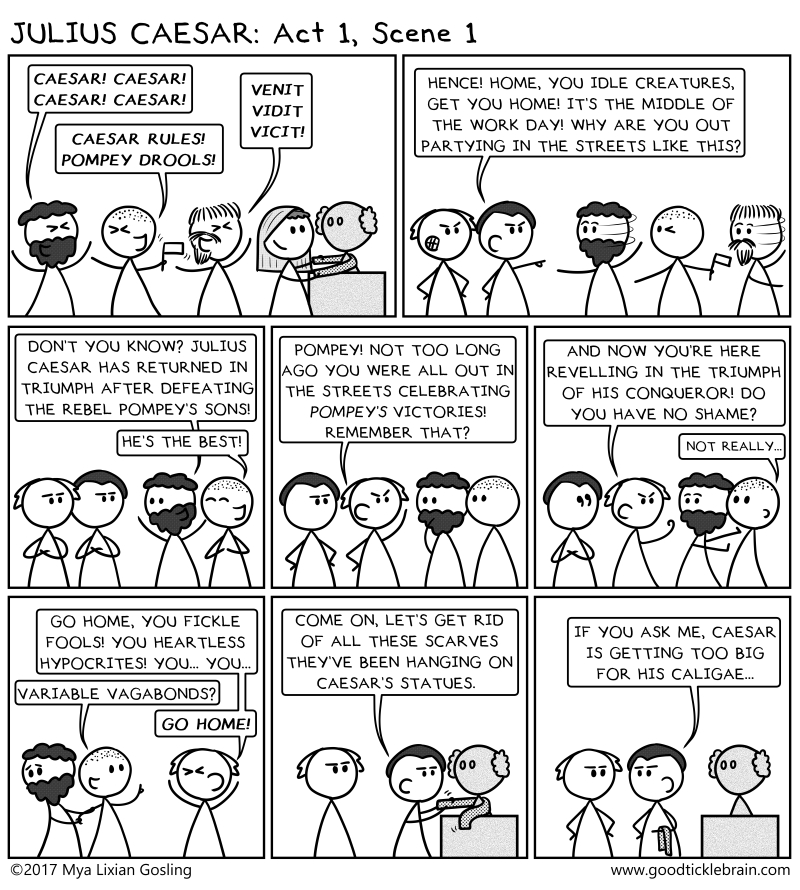 Julius Caesar: Act 1, Scene 1 — Good Tickle Brain