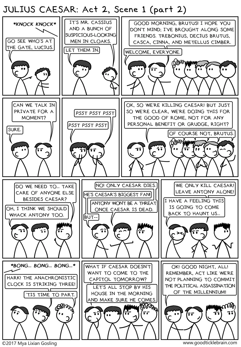 Julius Caesar: Act 2, Scene 1 (part 2) — Good Tickle Brain