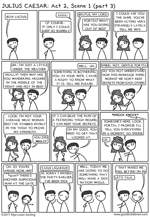 Julius Caesar: Act 2, Scene 1 (part 3) — Good Tickle Brain