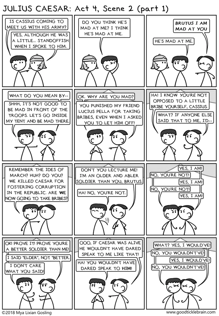 Julius Caesar: Act 4, Scene 2 (part 1) — Good Tickle Brain
