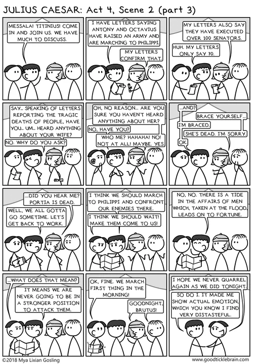 Julius Caesar: Act 4, Scene 2 (part 3) — Good Tickle Brain