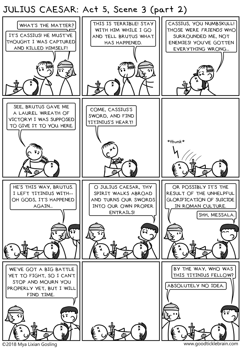 Julius Caesar: Act 5, Scene 3 (part 2) — Good Tickle Brain