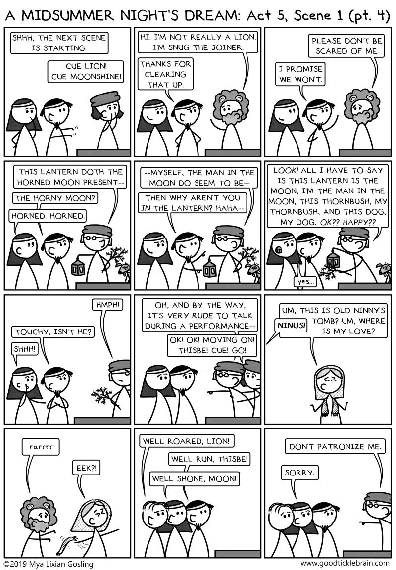 A Stick Figure Midsummer Night's Dream: Act 5, Scene 1 (part 4) — Good ...